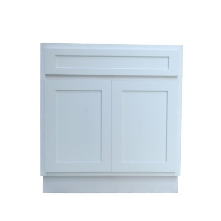 Vanity Art 30 in. Vanity Cabinet with Knockdown, White VA4030W | Zoro